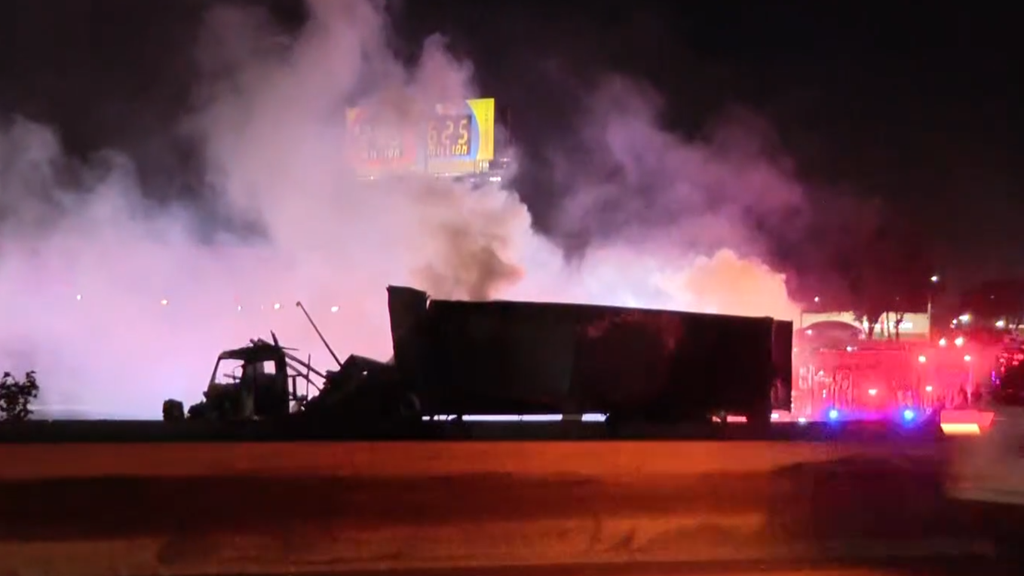 I-20 back open in Grand Prairie after crash, fire shut down the highway ...
