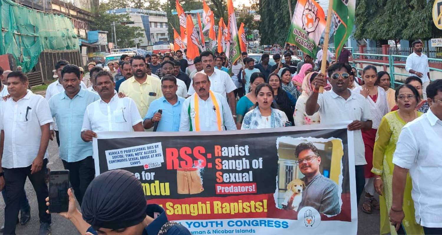 Protests intensify in Kerala over death of RSS worker Aji