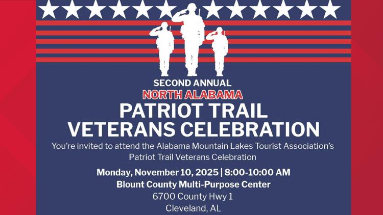 Veterans honored at Second Annual North Alabama Patriot Trail event