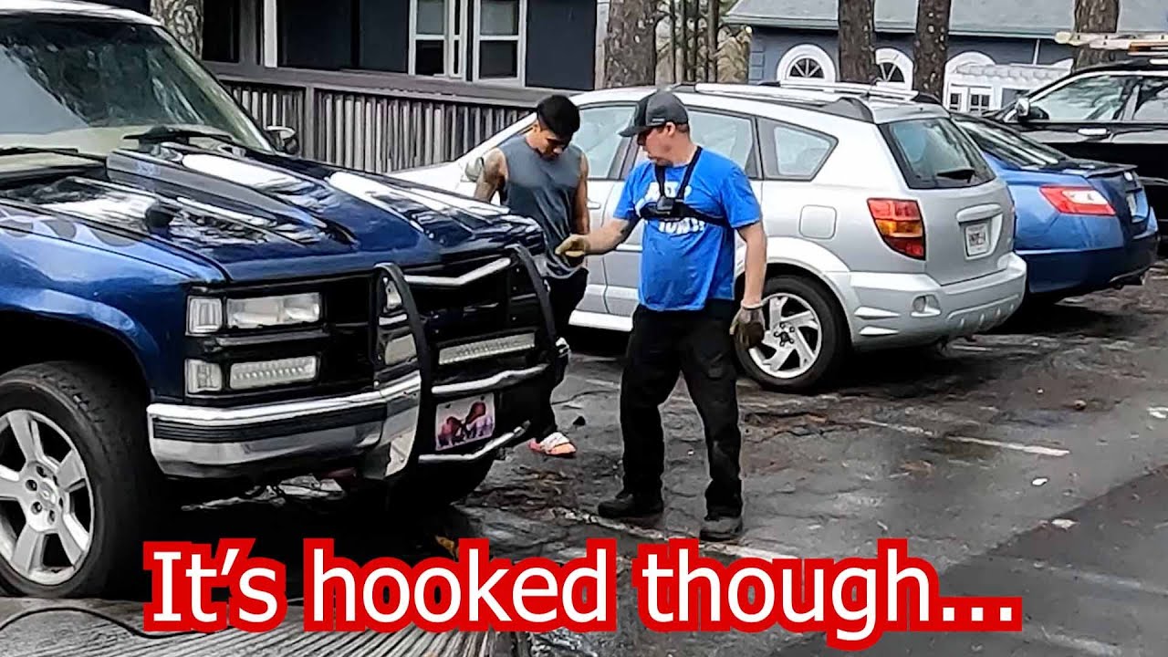 She Tried to Stop the Tow Truck… But It Was Too Late