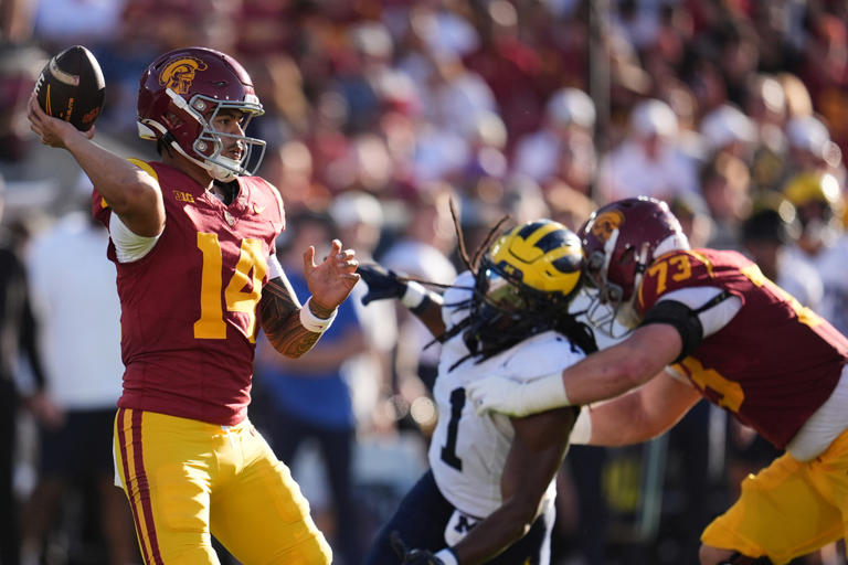 No. 20 USC's matchup with No. 13 Notre Dame highlights this week's Big ...