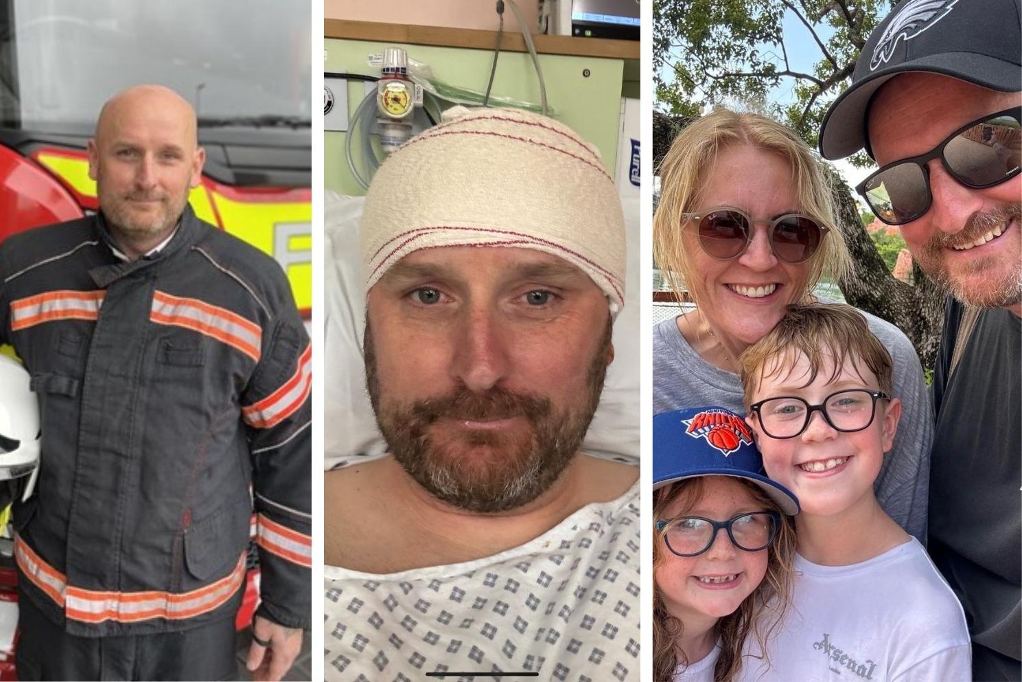 Cambridgeshire firefighter and dad-of-two with brain cancer faces ...