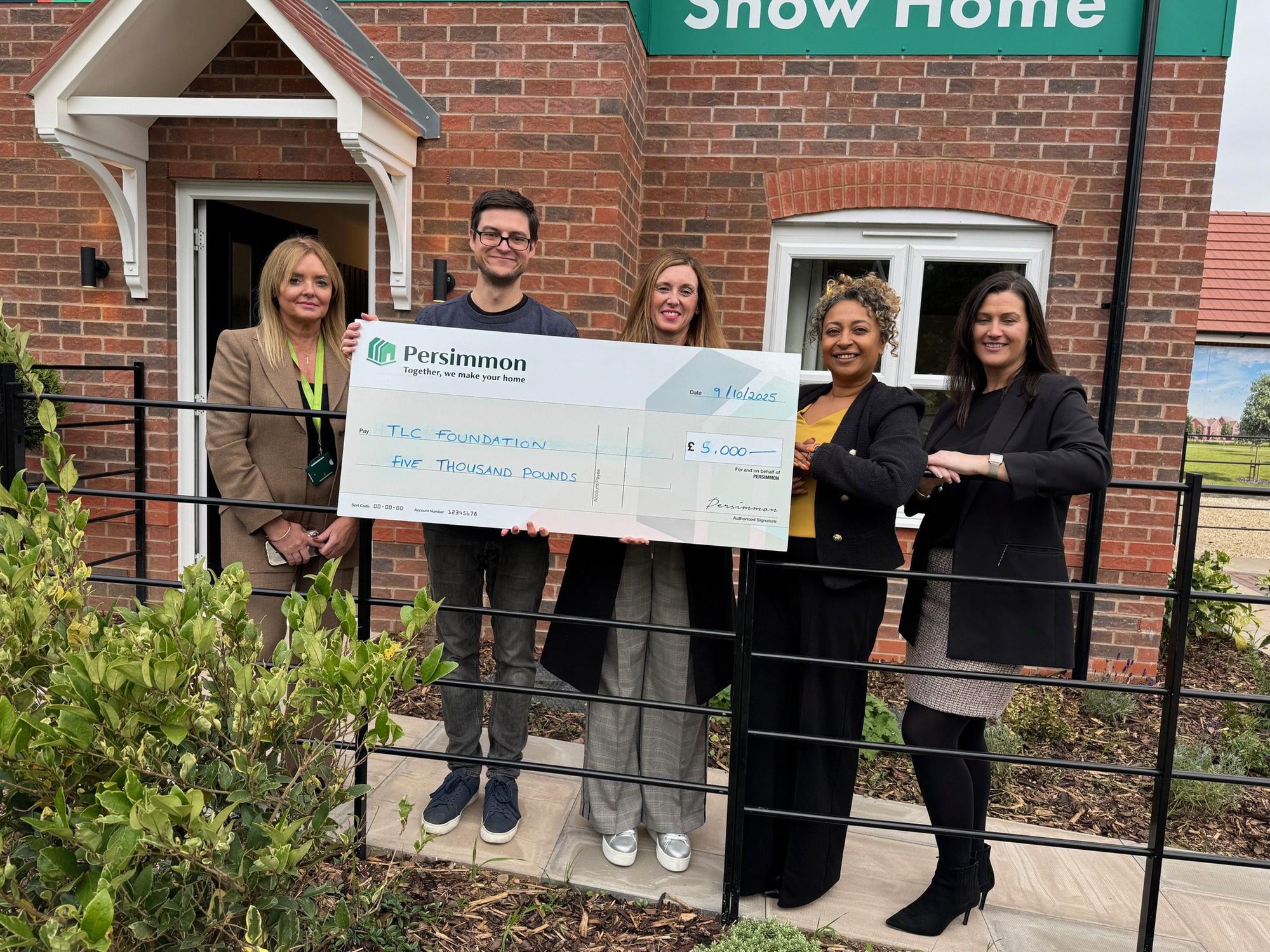 Persimmon Homes shows support to North Warwickshire charity