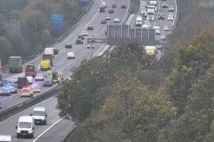 Man taken to hospital after M4 crash