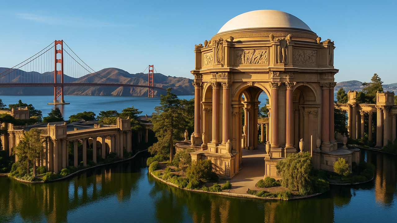 Palace of Fine Arts Virtual Tour in San Francisco, USA