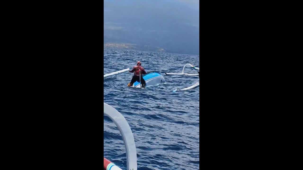 British tourist rescued from holiday sea trip horror as rogue waves ...
