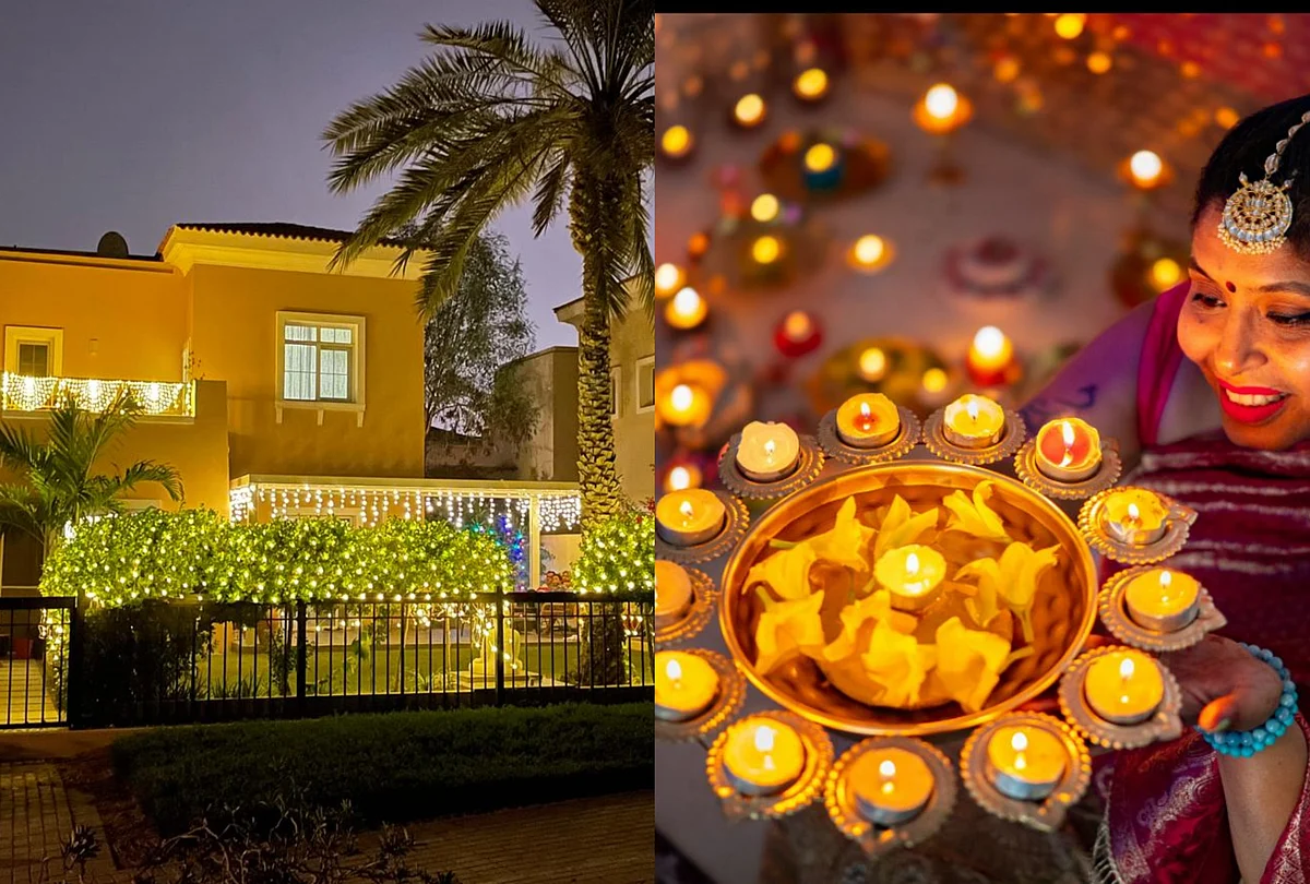 No crackers, only lights: Dubai homes sparkle as Indian families ...