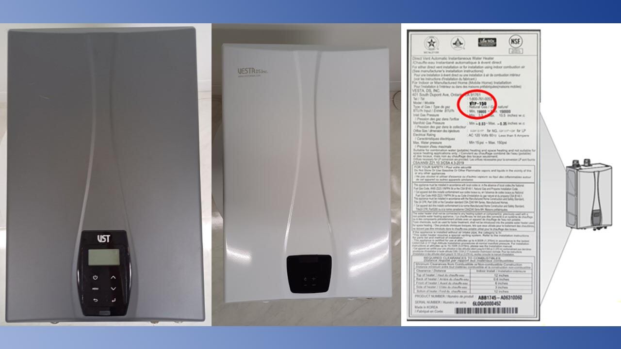 Recall alert: Gas-fired tankless water heaters recalled