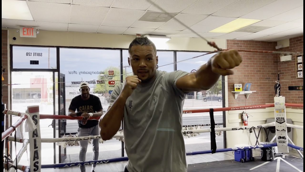 "Staying sharp" Joe Joyce working out at Salas Gym in Las Vegas, NV