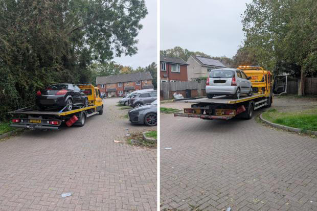 Two vehicles seized in Newport neighbourhood for having no insurance