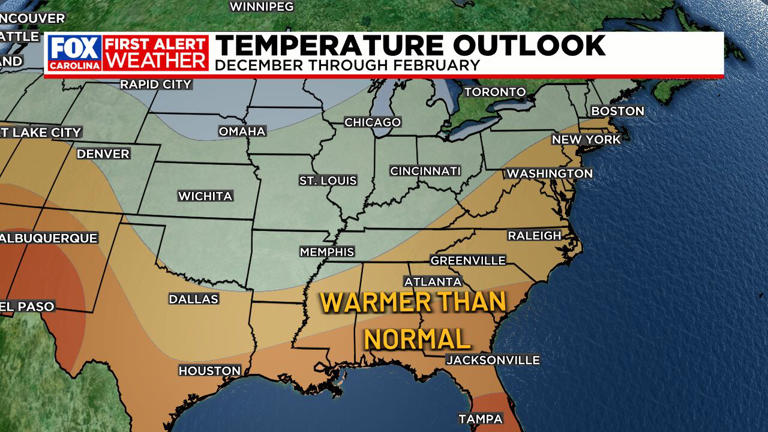 NOAA 2025-2026 winter weather outlook favors above-normal temperatures ...