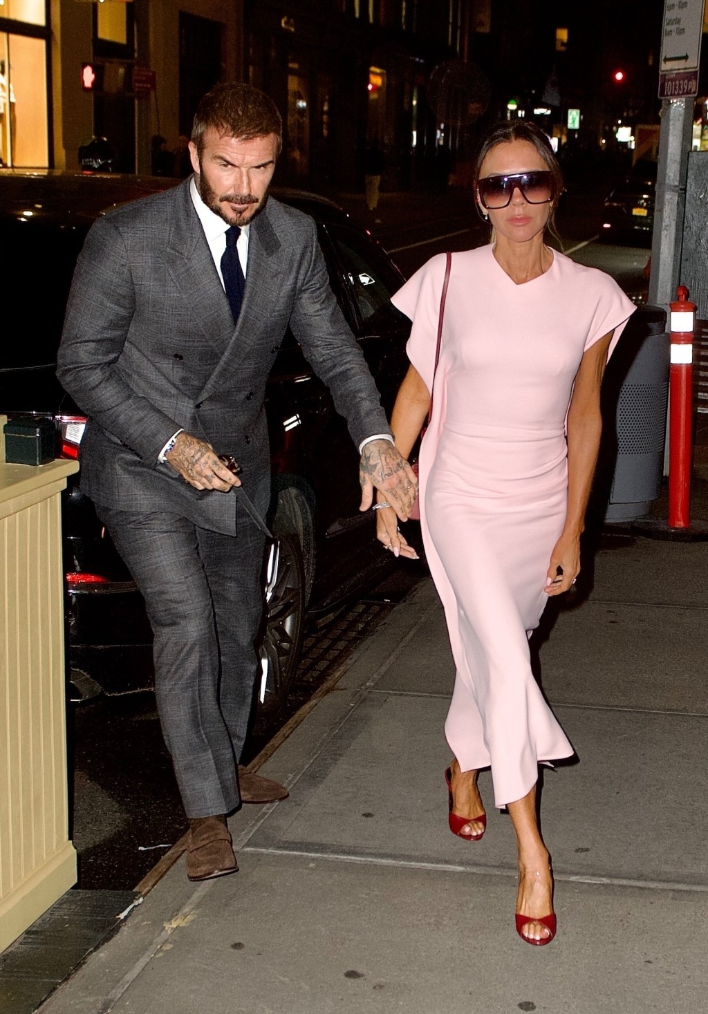David and Victoria Beckham hold hands on date night after her bombshell ...