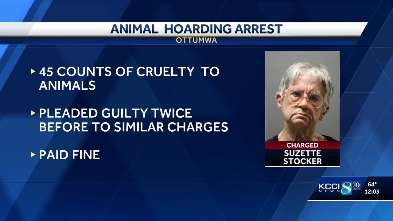 Ottumwa woman charged with animal cruelty after 43 cats found in her home