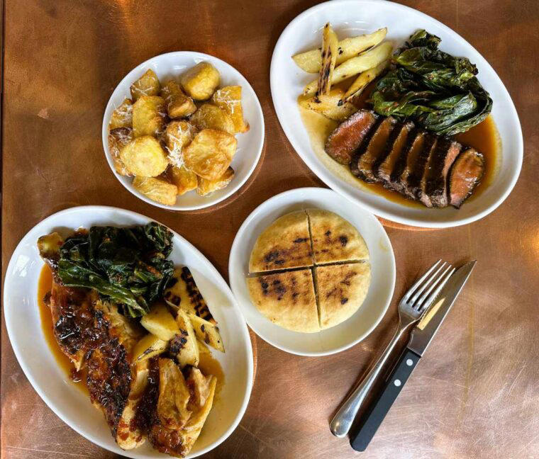 Fire and wine Sunday lunch