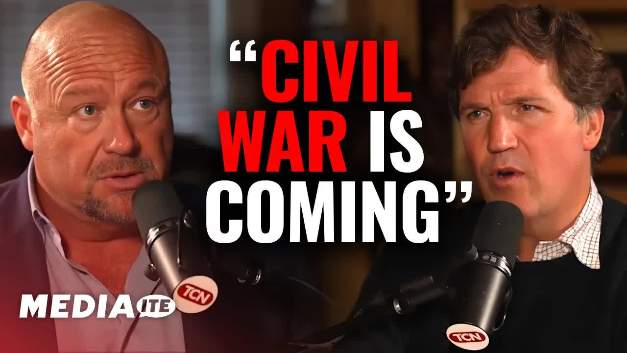 CIVIL WAR! Alex Jones and Tucker Carlson BLAST Democrats and Media ...