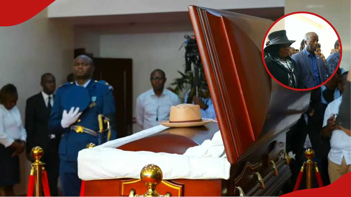 Raila Odinga Junior overwhelmed with grief, during dad's body viewing