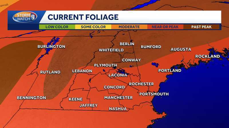 New Hampshire foliage map: Peak colors seen across Lakes Region, most ...