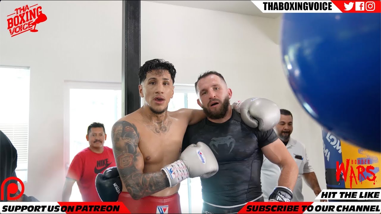 Fernando Vargas Jr. of Team Vargas sparring in preparation for Terrance ...