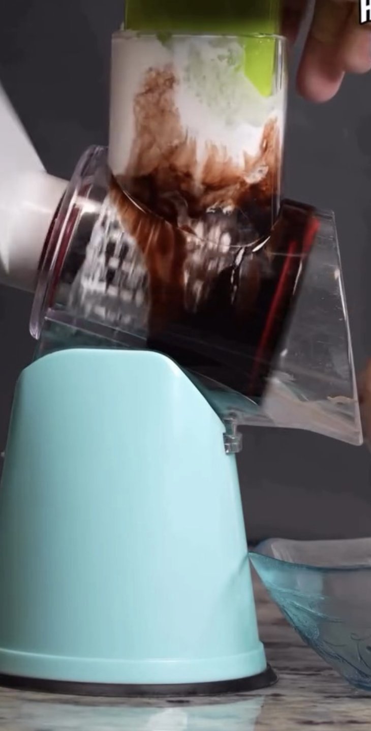 Homemade chocolate ice cream