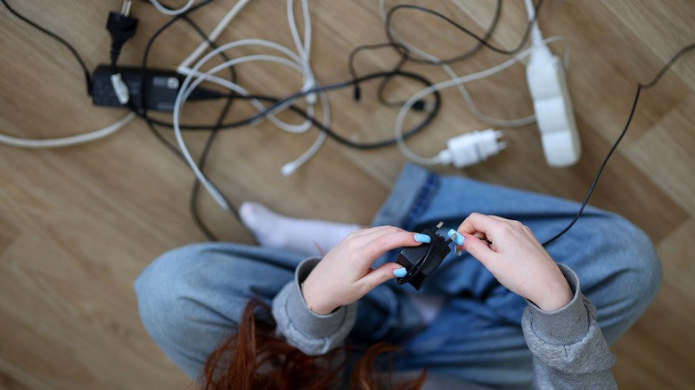 Organize Your Phone Chargers And Cords With This Luxe Hack