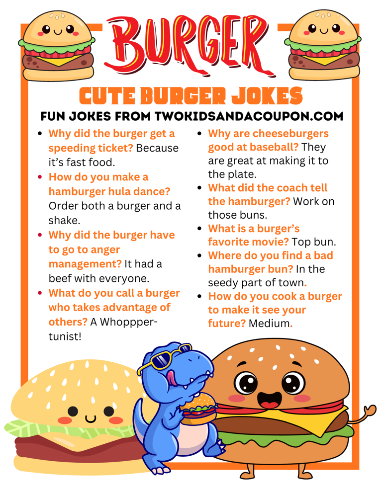Bun-Believable Laughs! 20 of the Best Burger Jokes for Kids and Adults