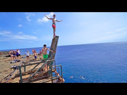 Athletes perform insane cliff jumping stunts during Hawaii trip