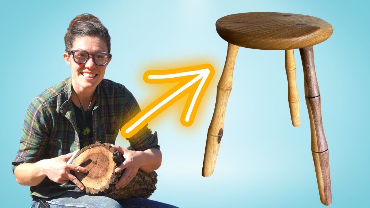 Building a fancy milking stool
