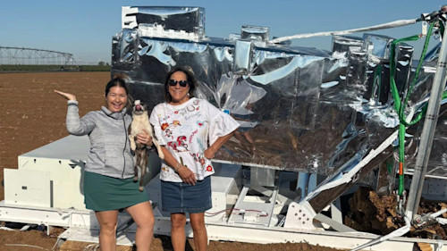 SUV-sized piece of NASA equipment falls from sky, crash lands on rural farm