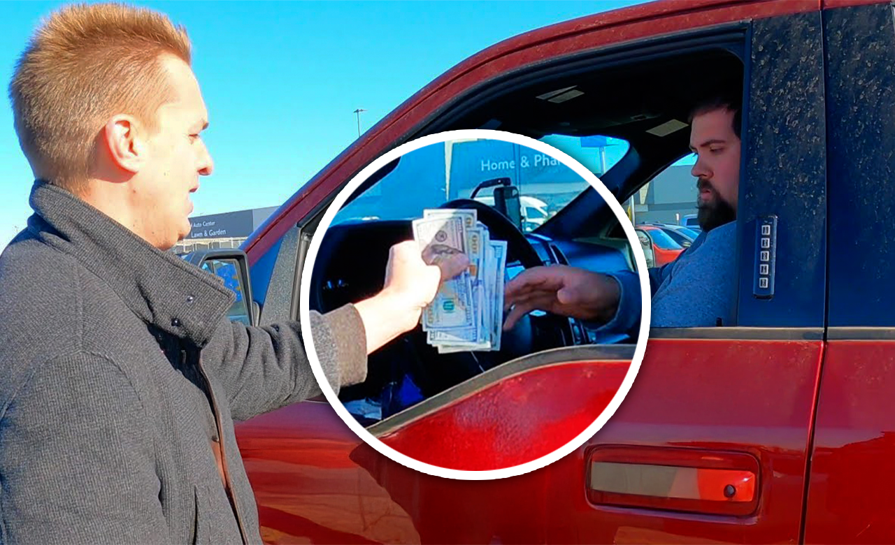 I paid strangers' car payments in cash! 💸