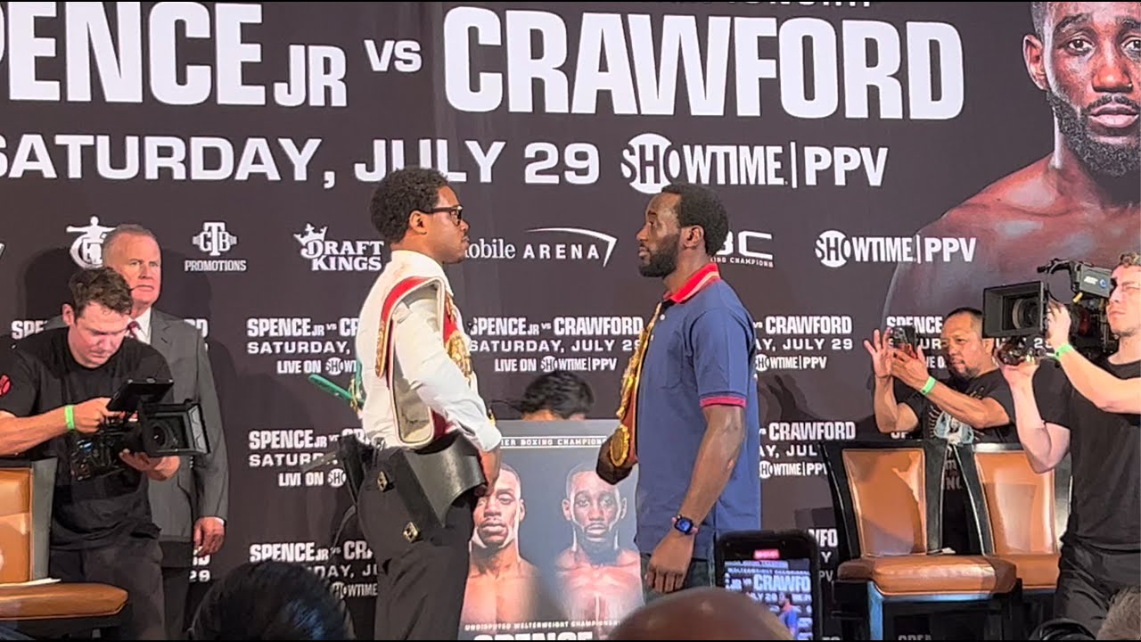 "I'm gonna break the other eye" Spence Jr & Crawford go at it | # ...