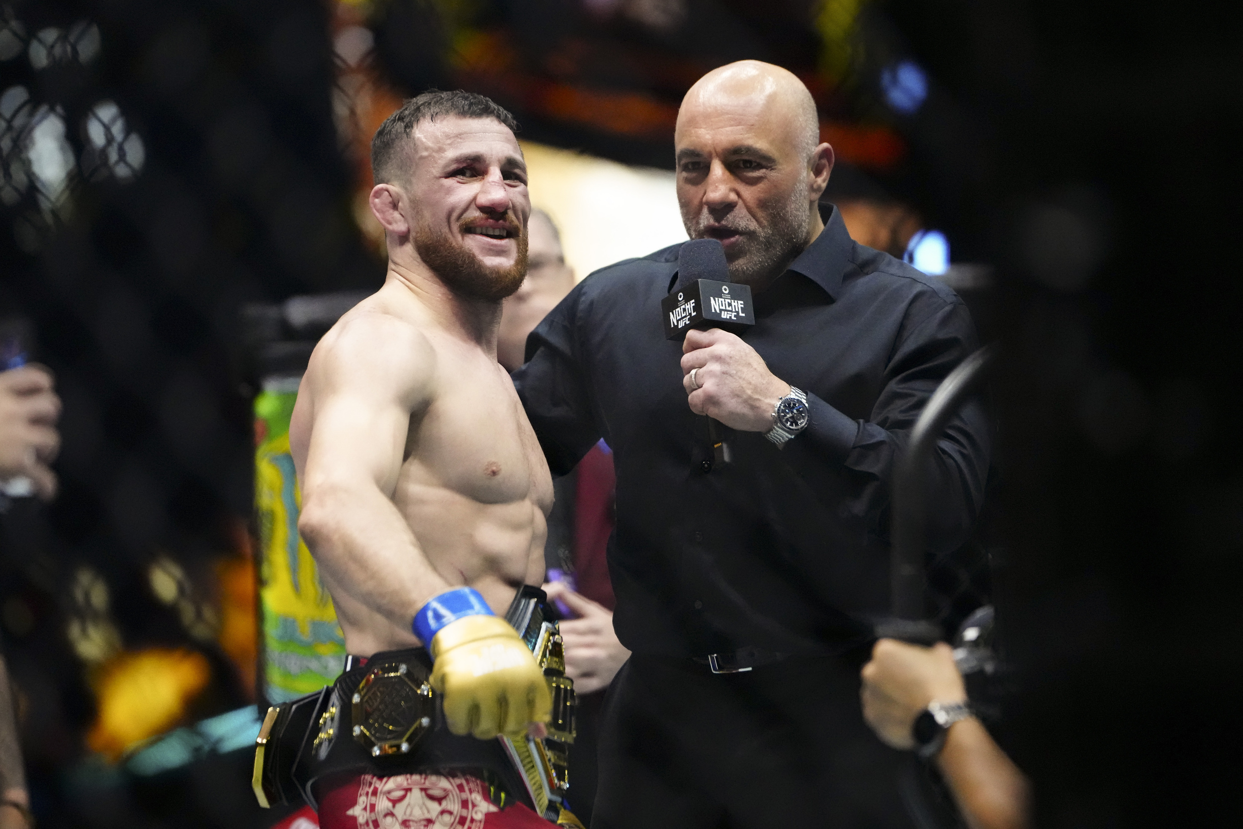 UFC 321 Broadcast Booth Set: Laura Sanko Replaces Joe Rogan for Abu ...