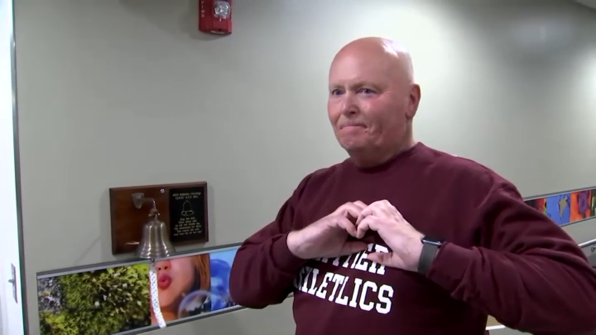 See beloved Mass. high school coach ring the bell for his last cancer ...