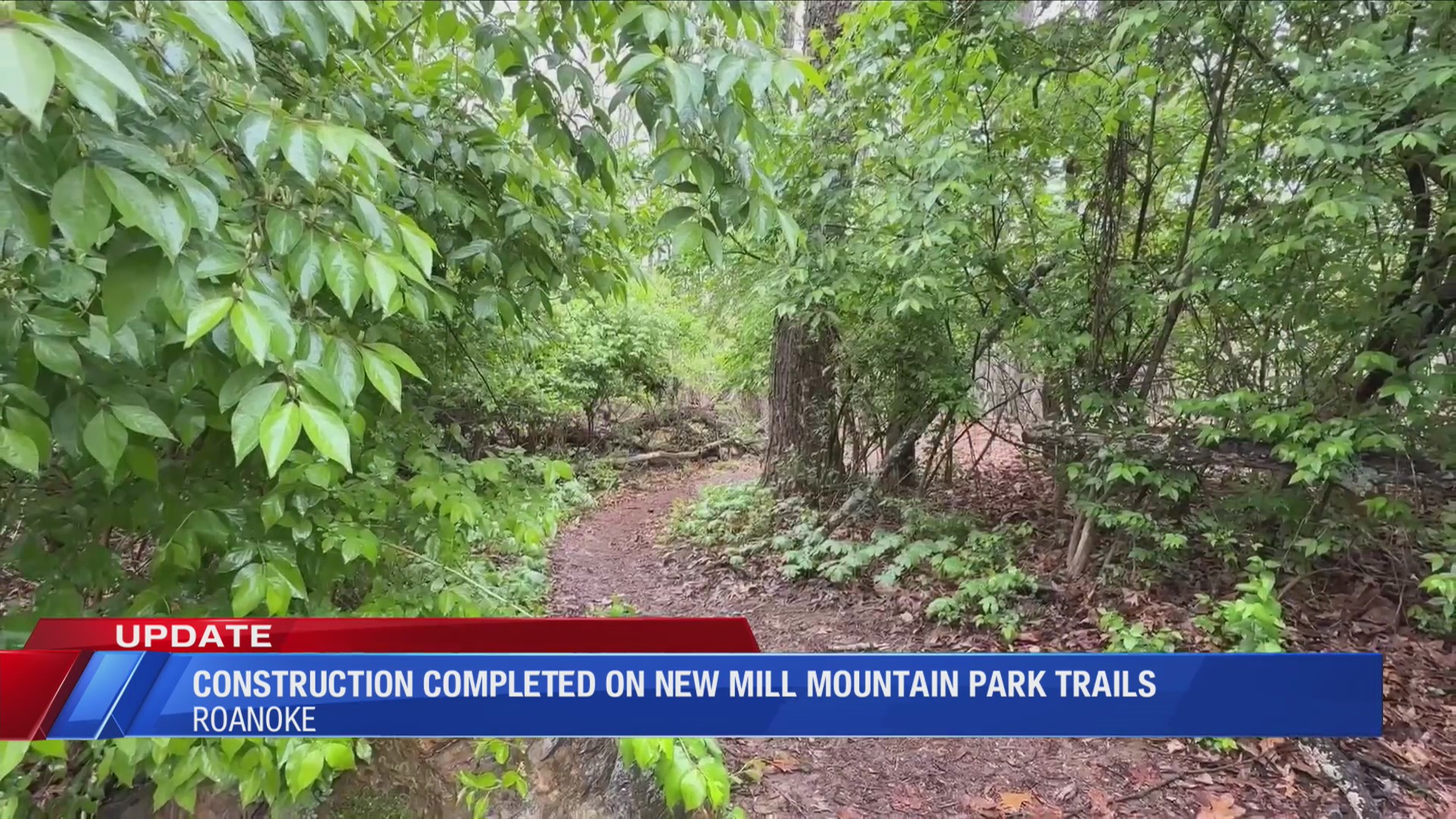 Construction completed on new Mill Mountain Park Trails