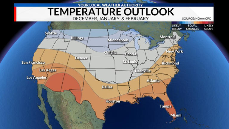 NOAA releases their 2025-26 winter outlook