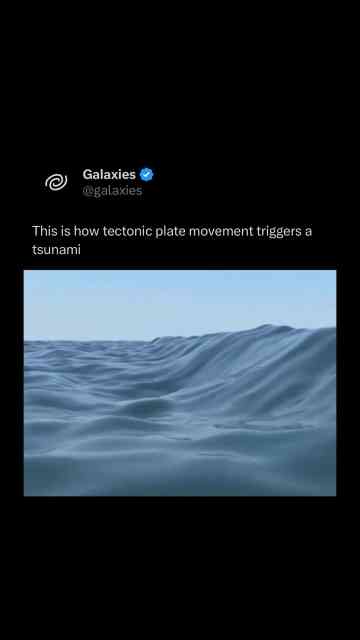 How tsunamis form