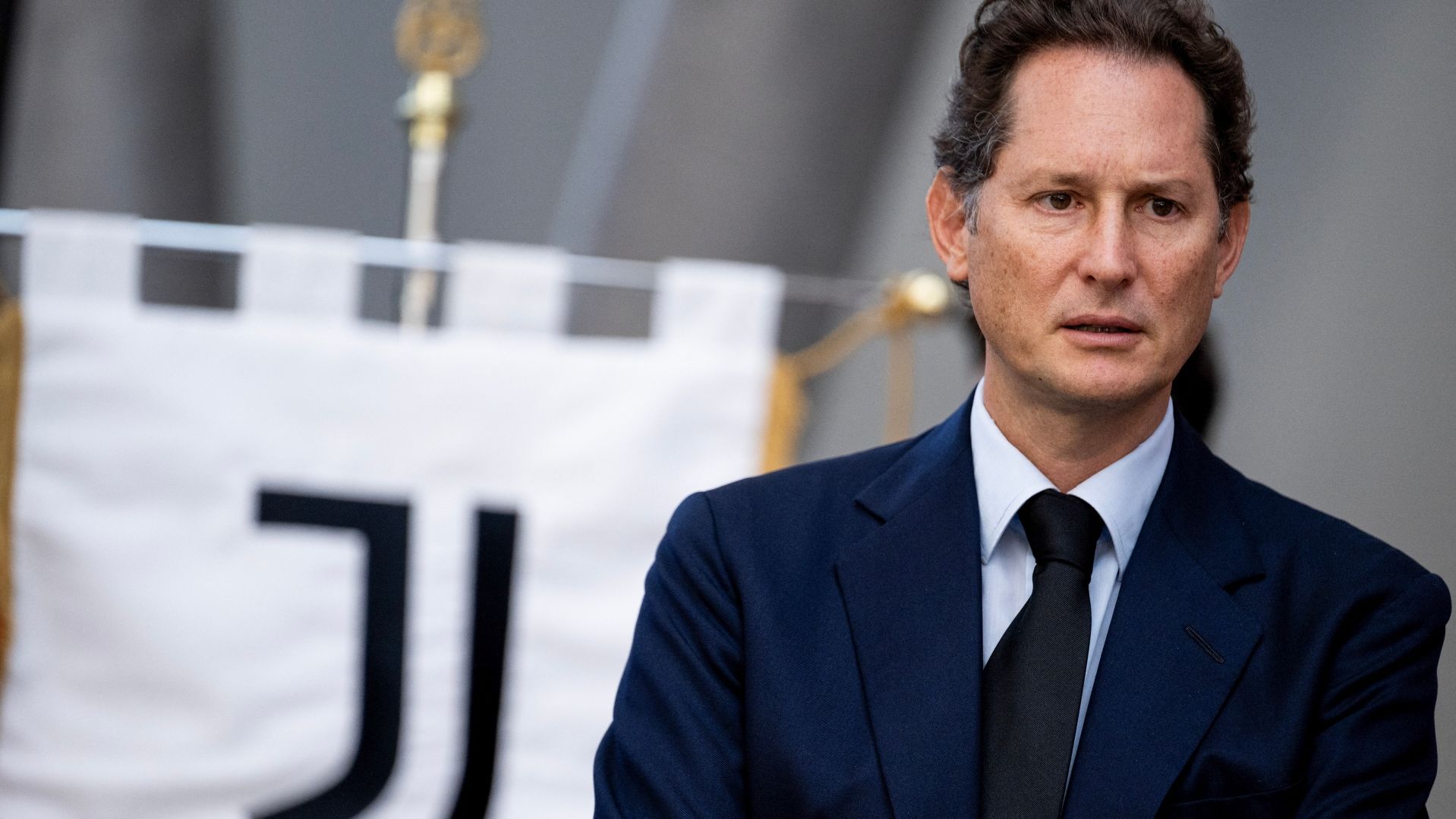 John Elkann nello spogliatoio della Juventus all'Allianz Stadium ...