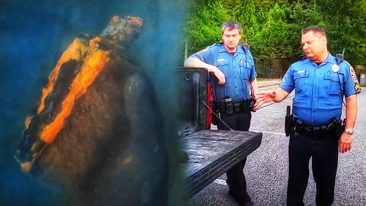 Bomb squad called! Suspicious grenade found underwater (police evacuate ...