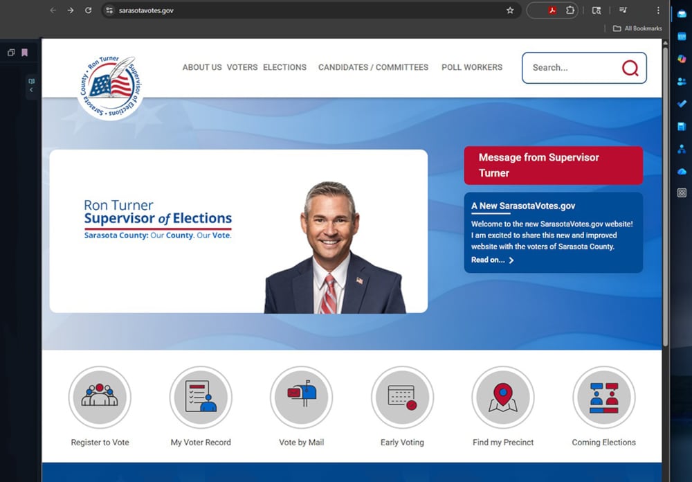 Sarasota County elections office launches new mobile-friendly website