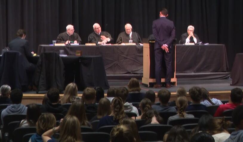 Vermont Supreme Court brings real cases to high school students