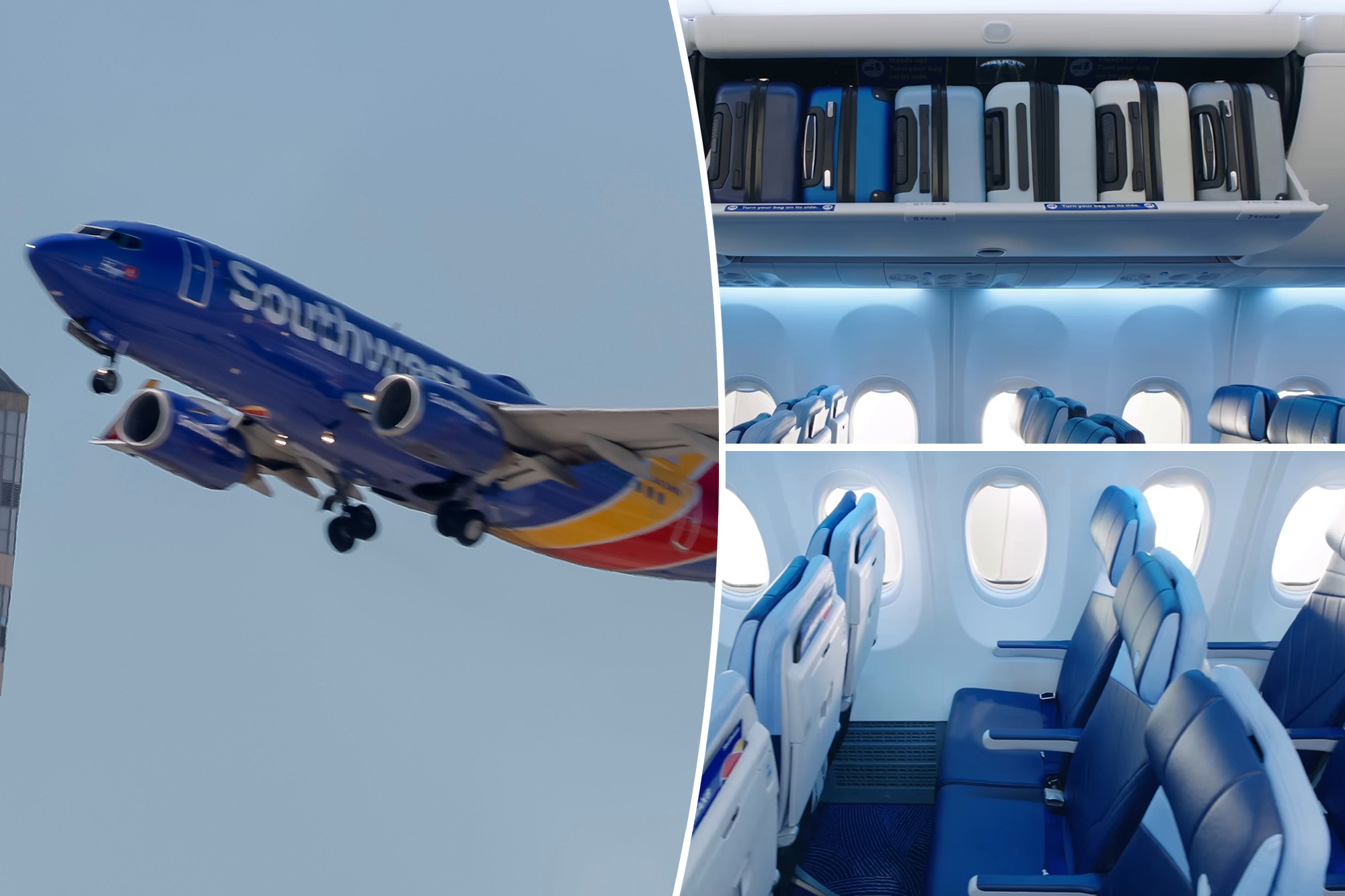 Southwest unveils revamped plane cabins complete with extra legroom ...