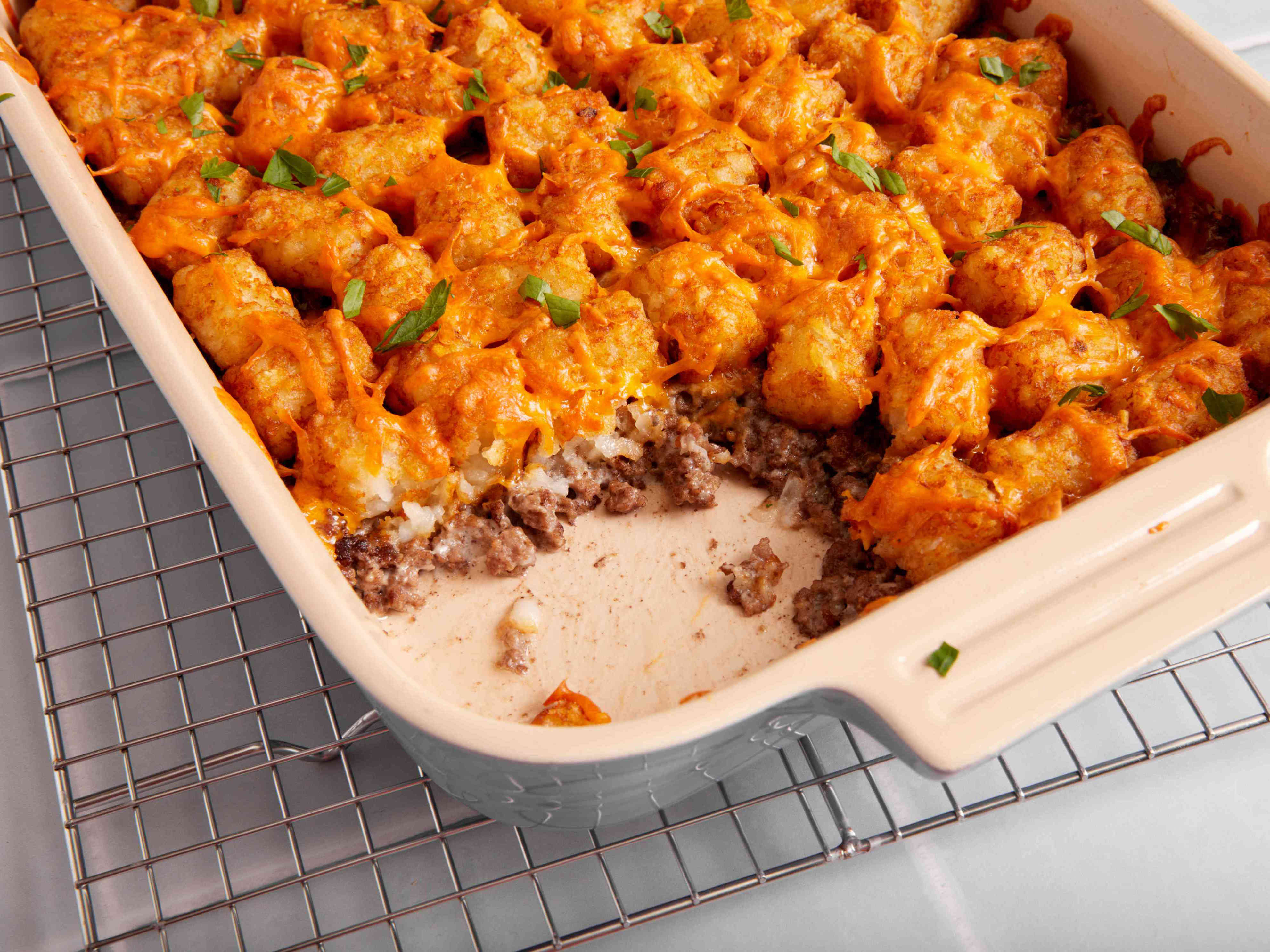 This tater tot casserole recipe is a Midwest comfort classic we can’t quit