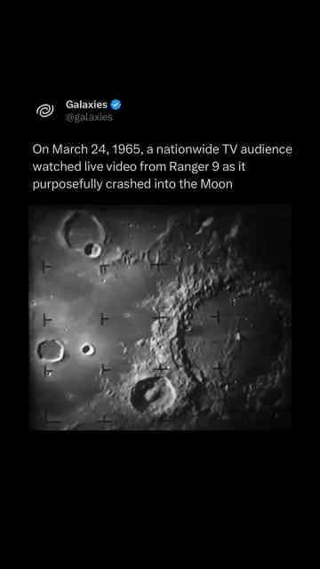 Crashing into the Moon on live tv