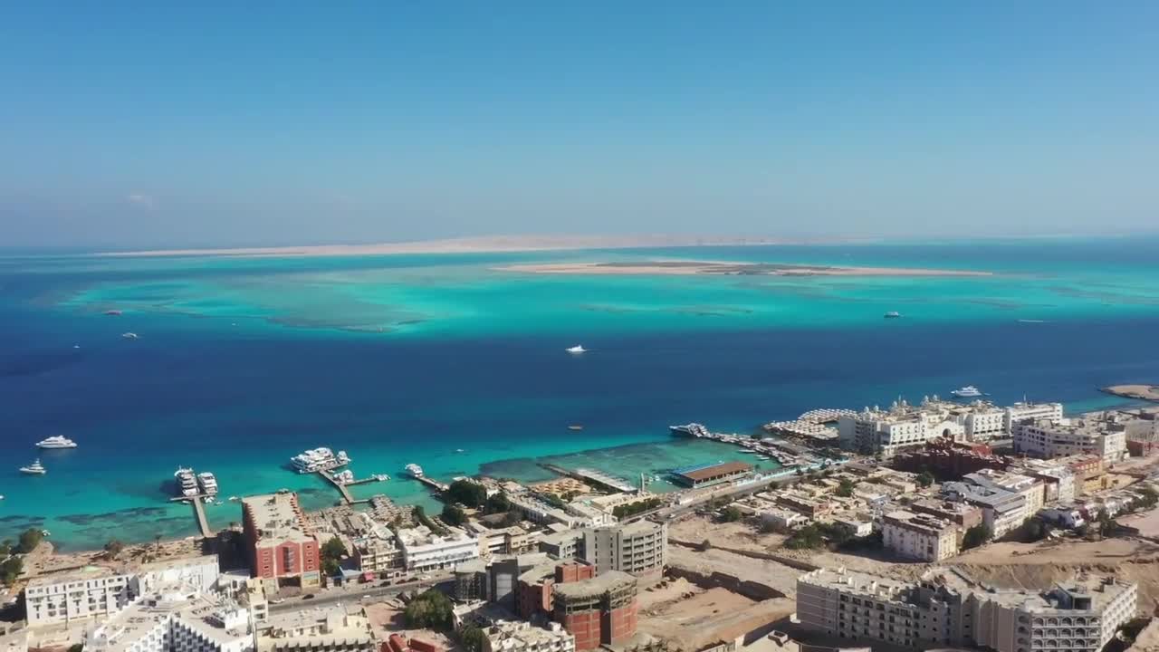Vistas de drone da beleza de Sharm el-Sheikh