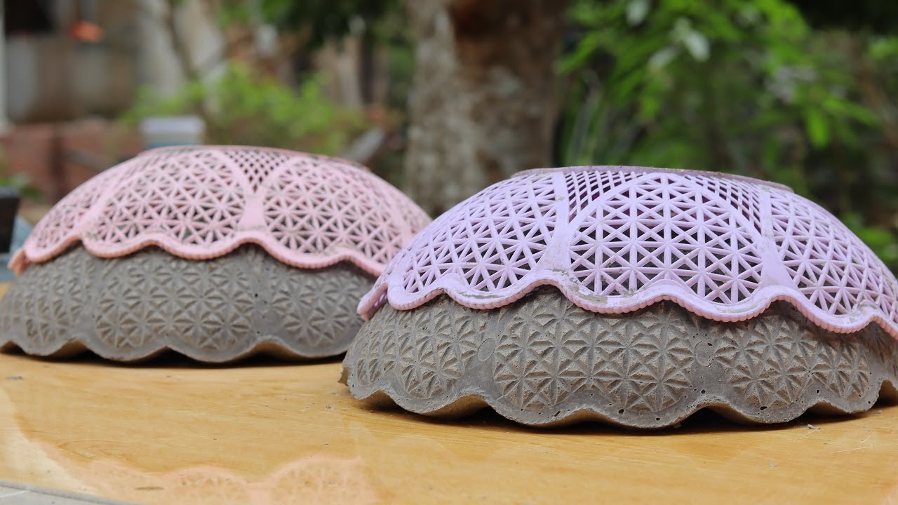 How to make cement pots using everyday items!