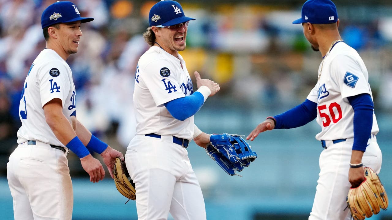 Dodgers beat Brewers in NLCS Game 3; LA 1 win away from repeat World Series trip