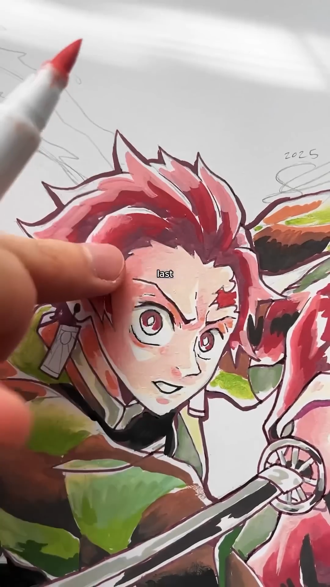 Blending with Acrylic Markers on Paper