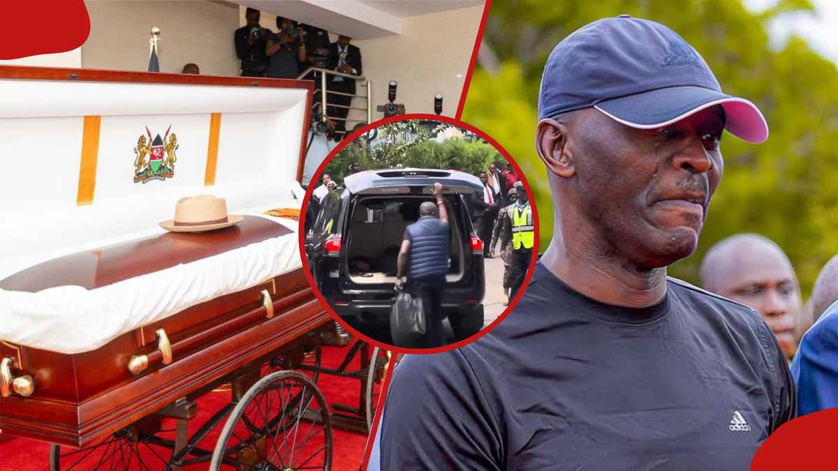 Raila Odinga's bodyguard Maurice Ogeto delivers his farewell suit at ...