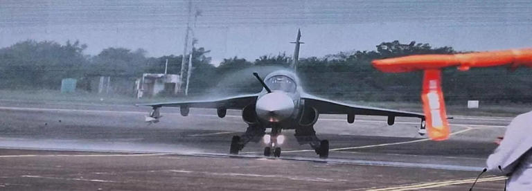 First Tejas-Mk1A from Nashik completes maiden flight; gets water cannon ...