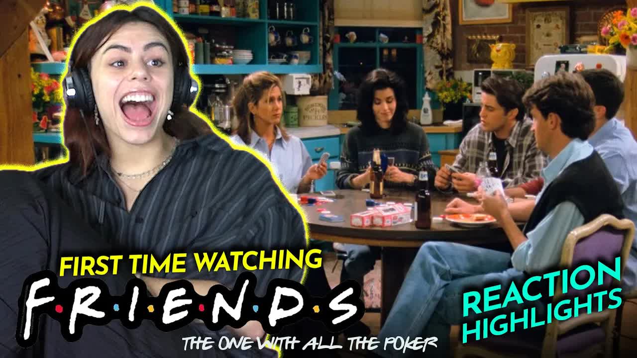 Leia all in for Friends 1x18 "The one with all the poker" (1994) TV ...