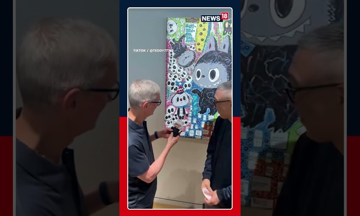 Lookalike Labubu Doll gifted to Apple CEO Tim Cook | Shorts